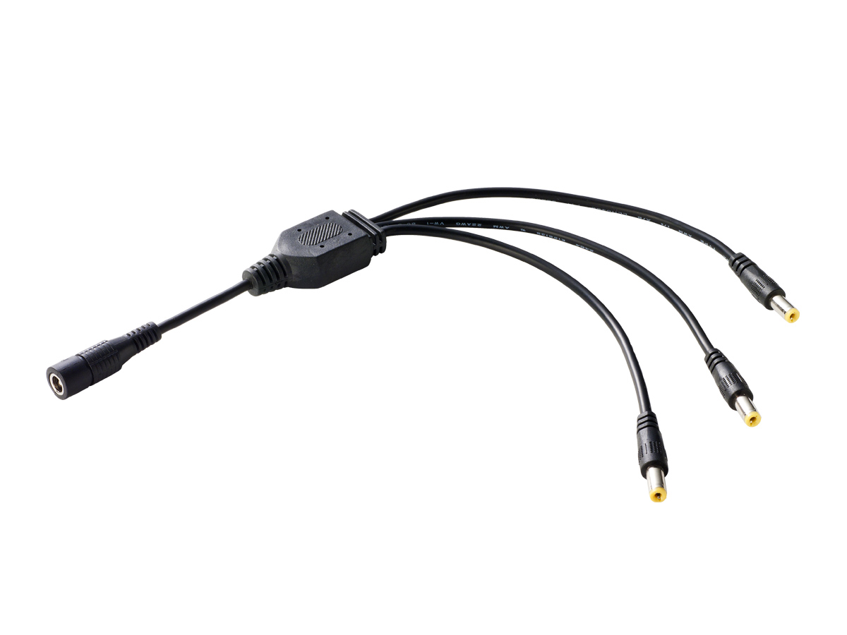 Cable Splitter (Jack to 3 Plugs 2.1x5.5x11) rc, 10cm+3x20cm | SUNNY ...